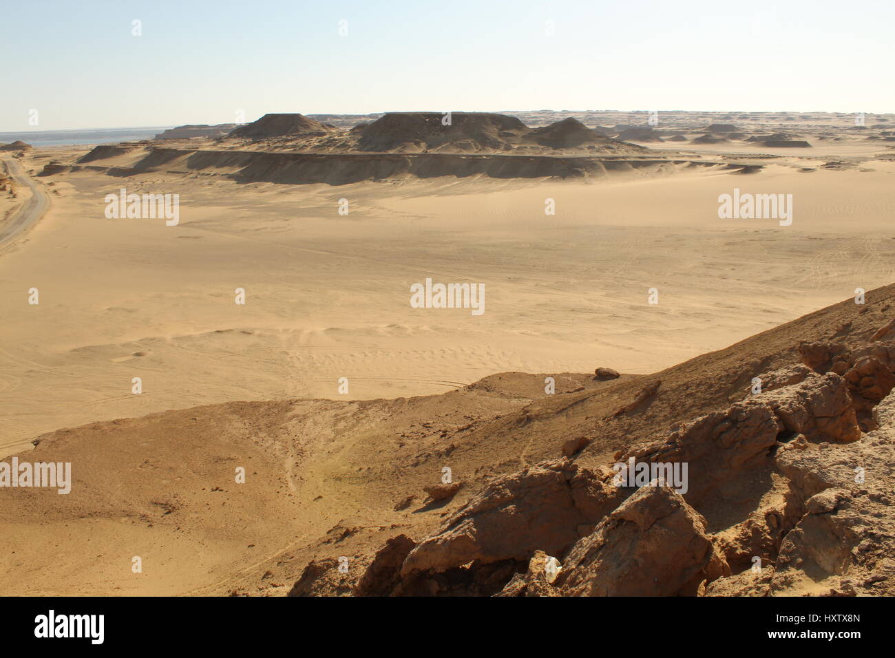 Strange Shapes of Sahara Desert South of Lake Quaroun, an ancient ...