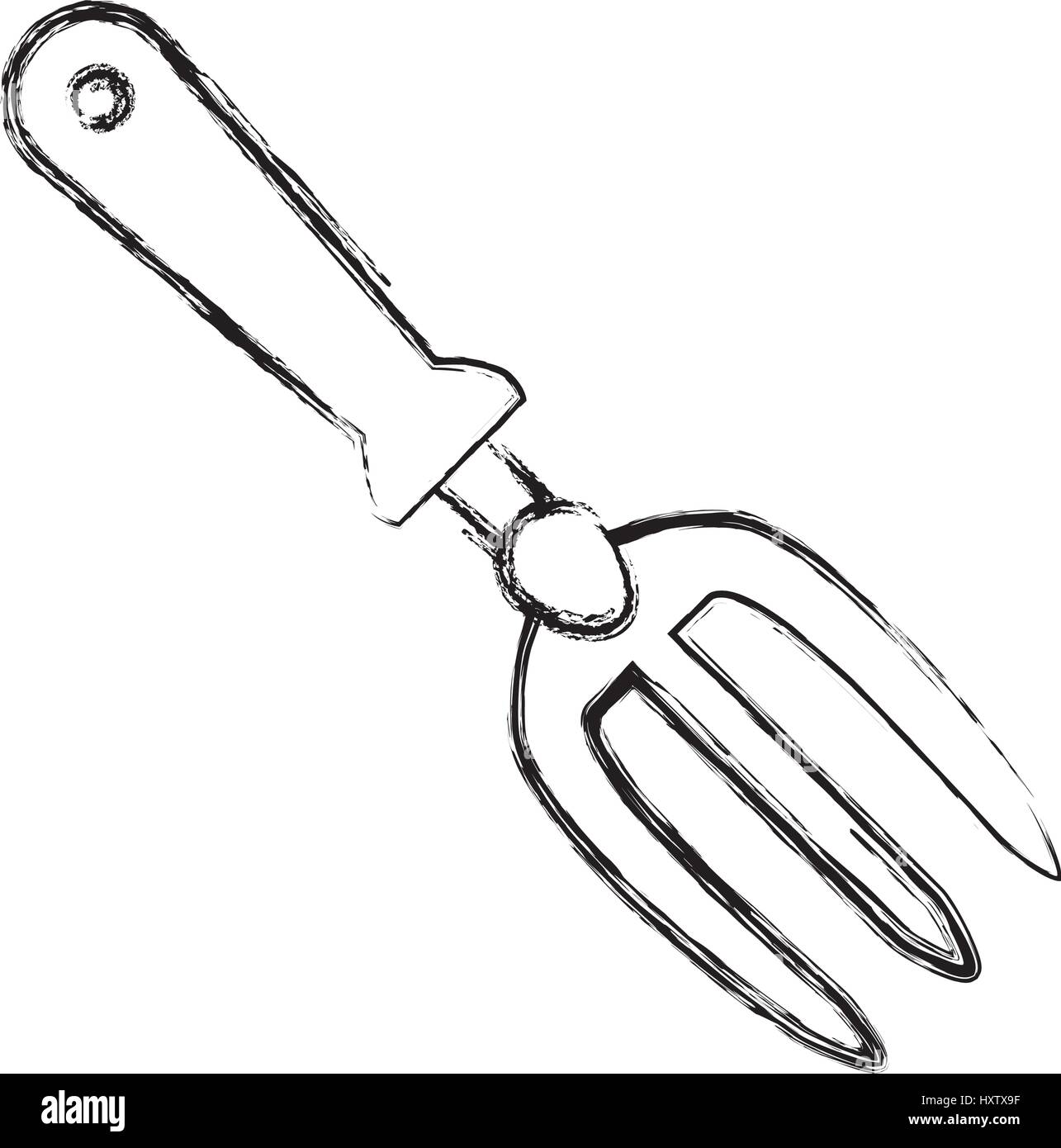 Rake gardening tool Stock Vector Image & Art - Alamy