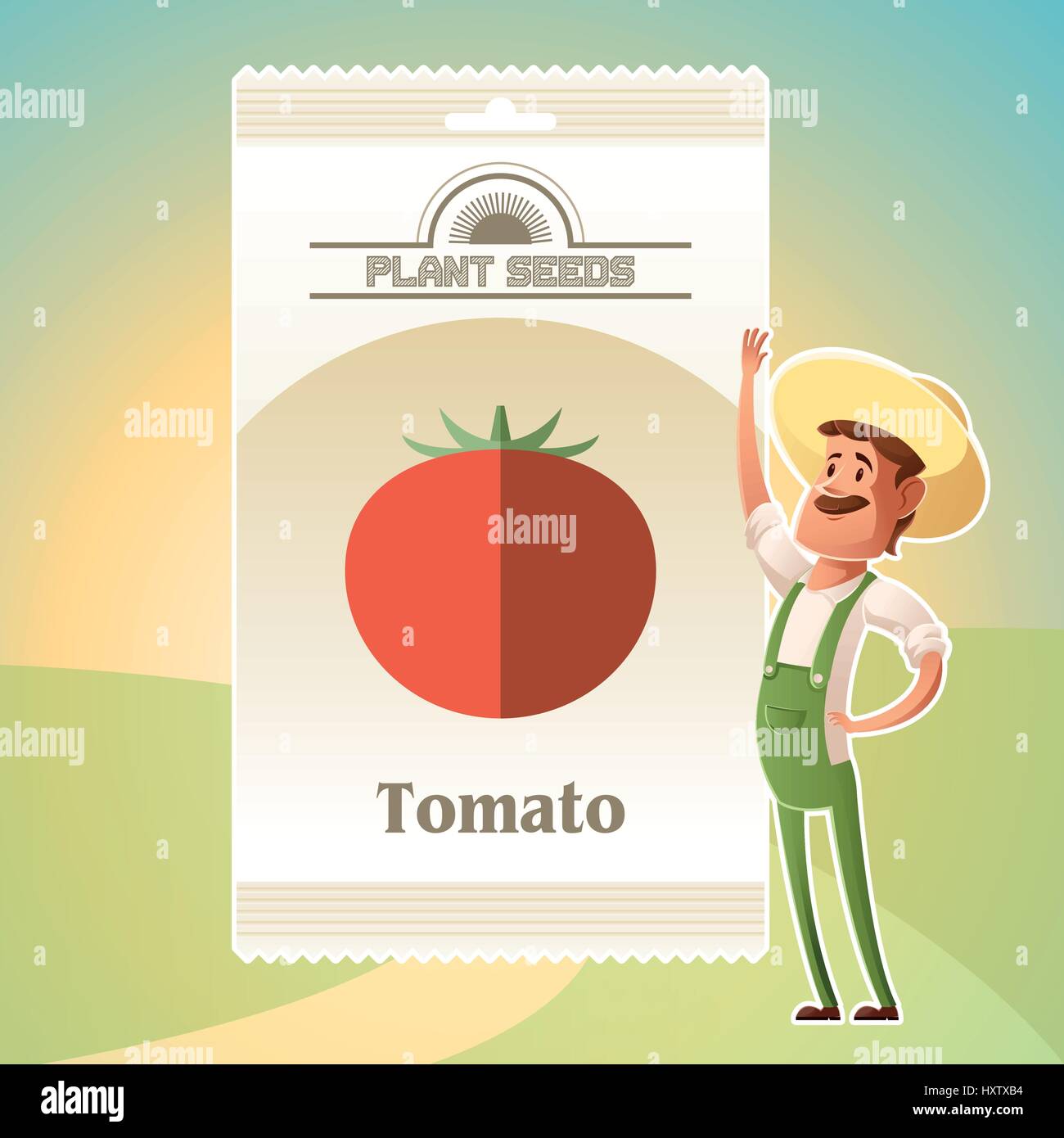Tomato plant man Stock Vector Images - Alamy