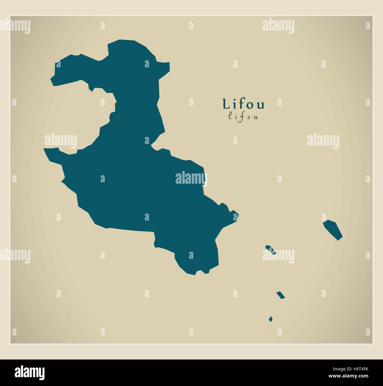Modern Map - Lifou NC Stock Vector Image & Art - Alamy