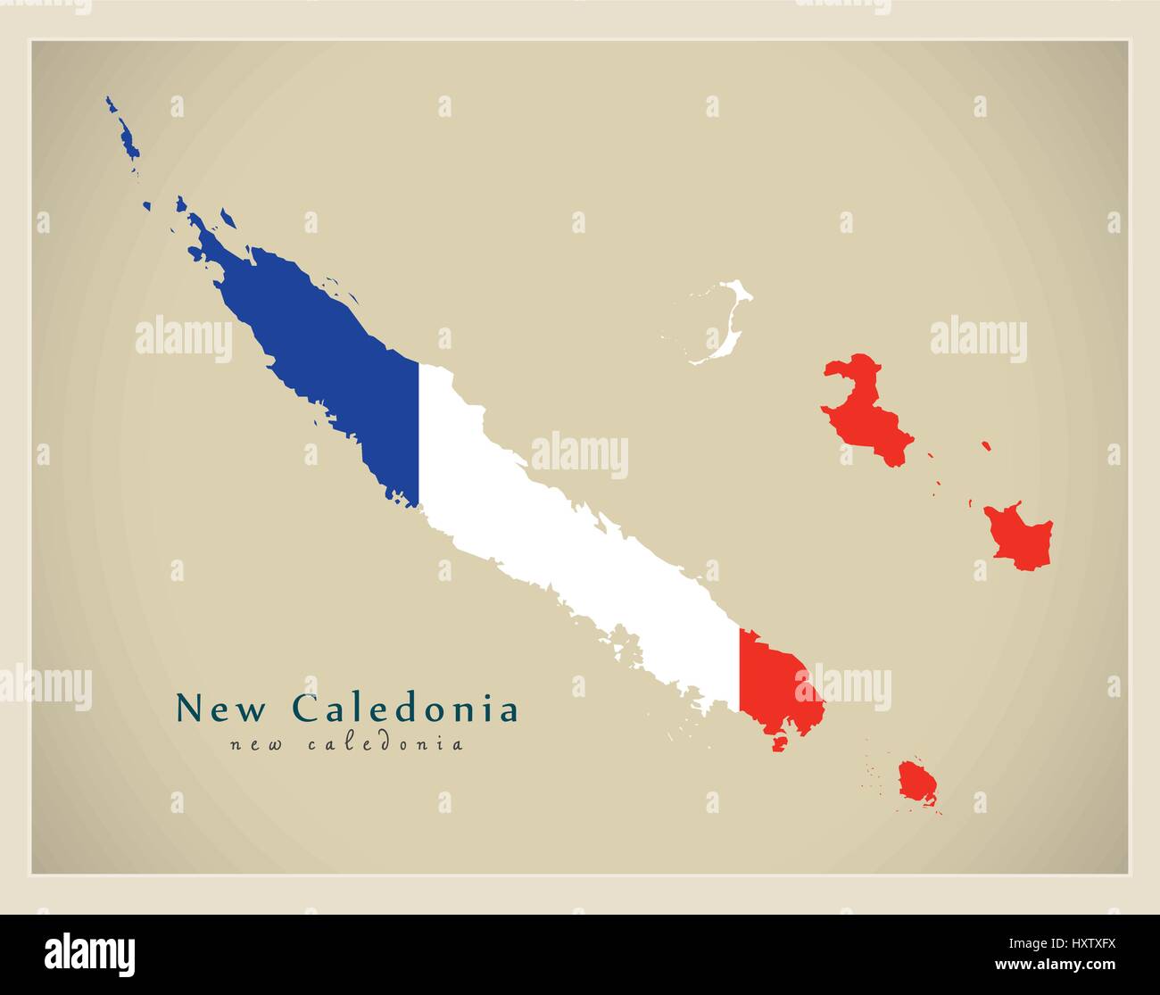 Map of caledonia Stock Vector Images - Alamy