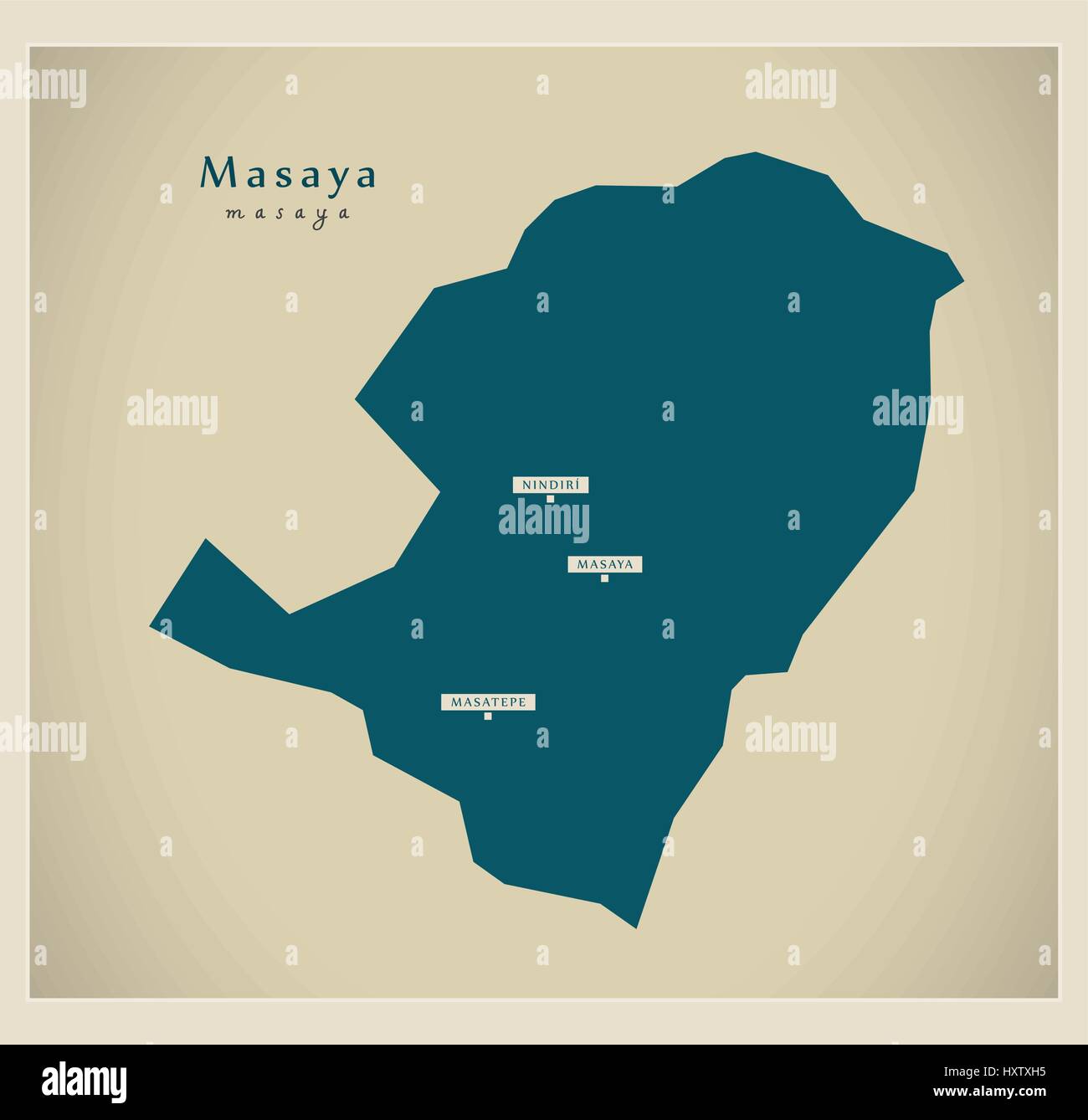 Masaya silhouette map hi-res stock photography and images - Alamy
