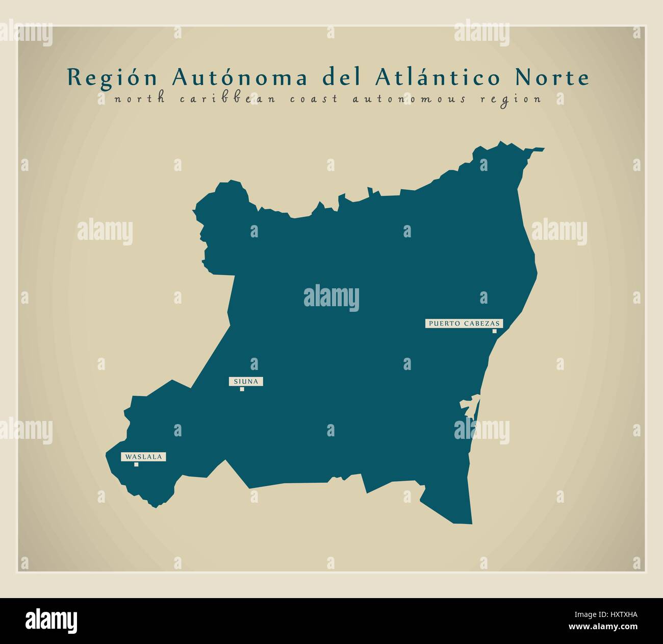 Atlantico norte vector map hi-res stock photography and images - Alamy