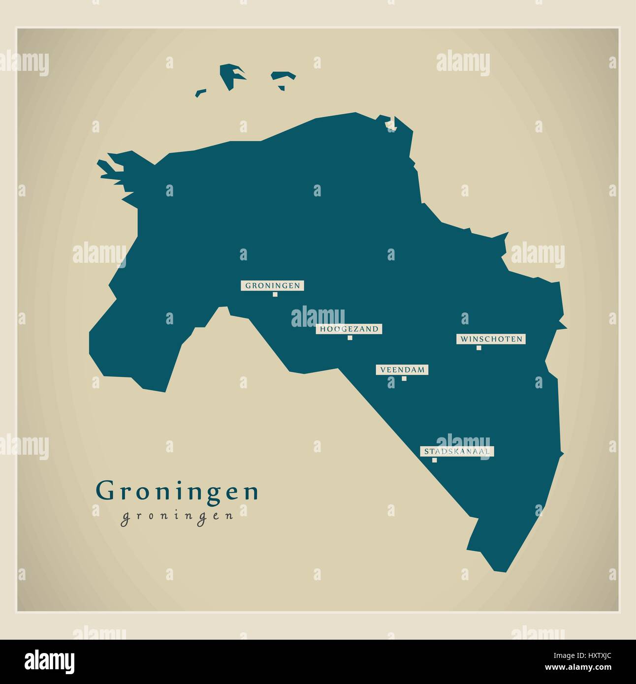 Map of groningen hi-res stock photography and images - Alamy