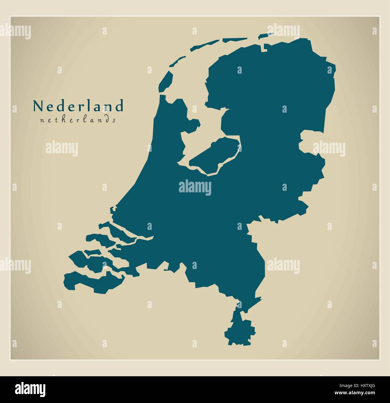 Modern Map - Nehterlands NL Stock Vector Image & Art - Alamy