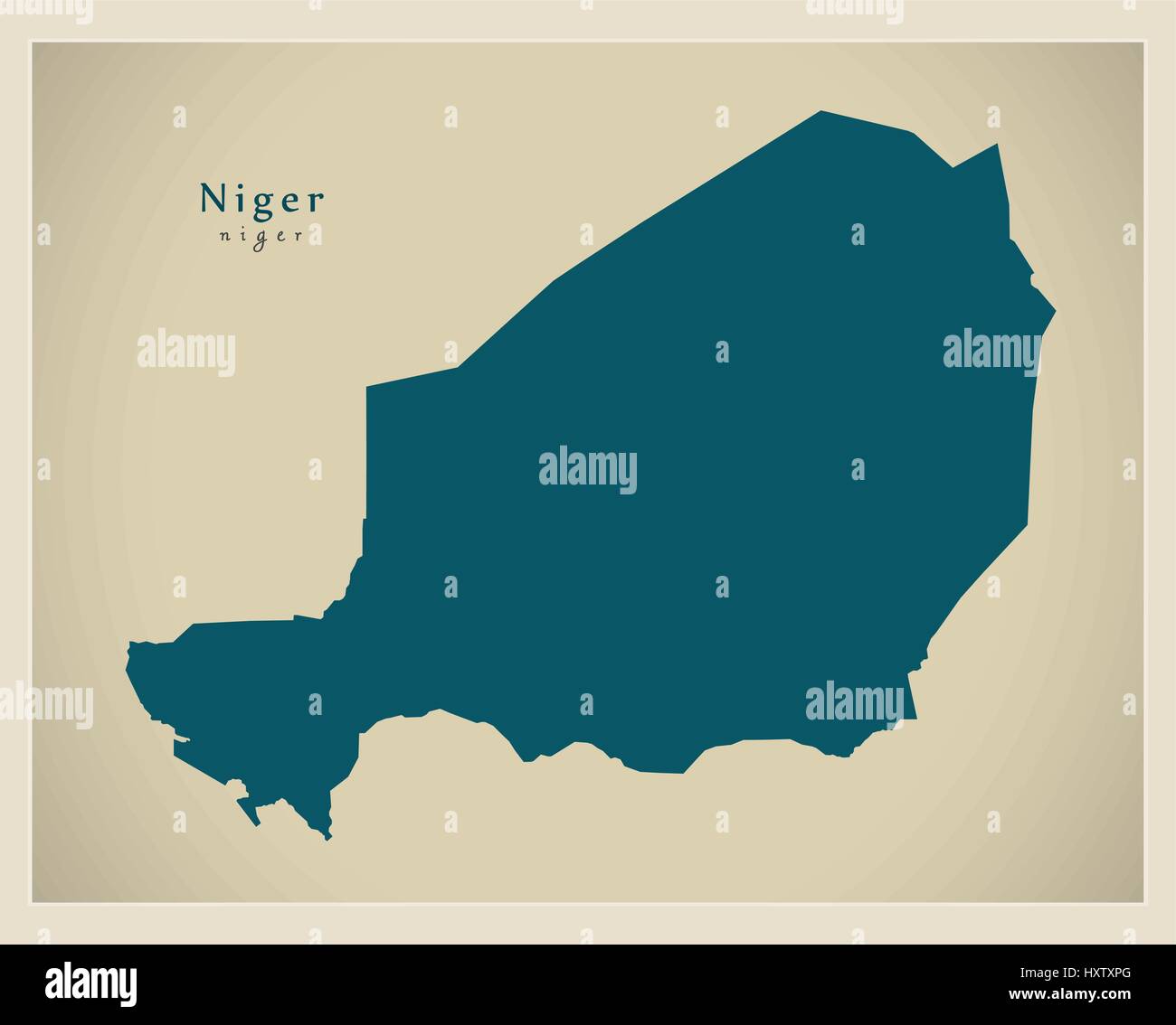 Modern Map - Niger NE Stock Vector Image & Art - Alamy