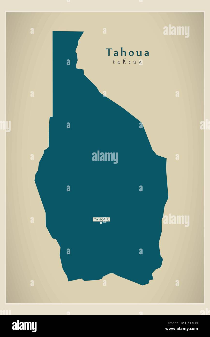 Tahoua vector map hi-res stock photography and images - Alamy