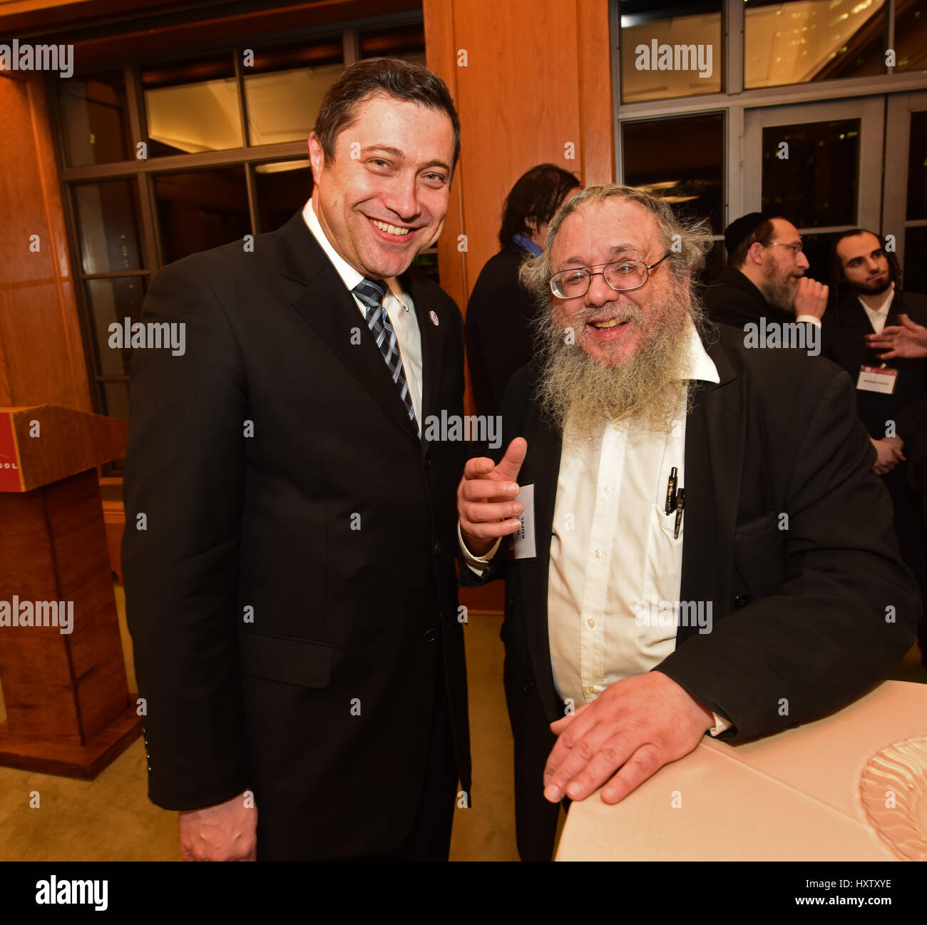 New York City, United States. 29th Mar, 2017. Ari Kagan with Noson ...