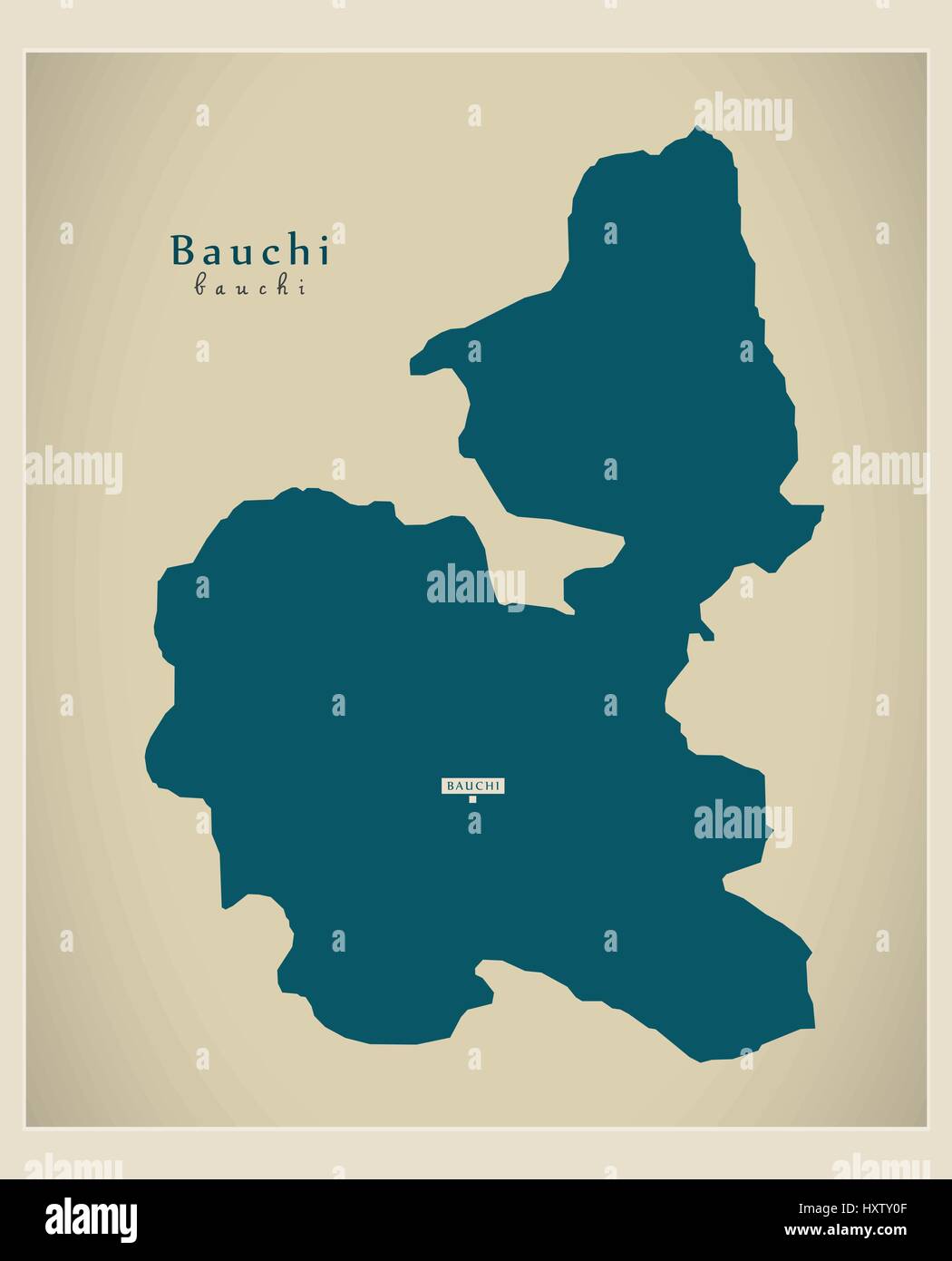 Modern Map - Bauchi NG Stock Vector Image & Art - Alamy