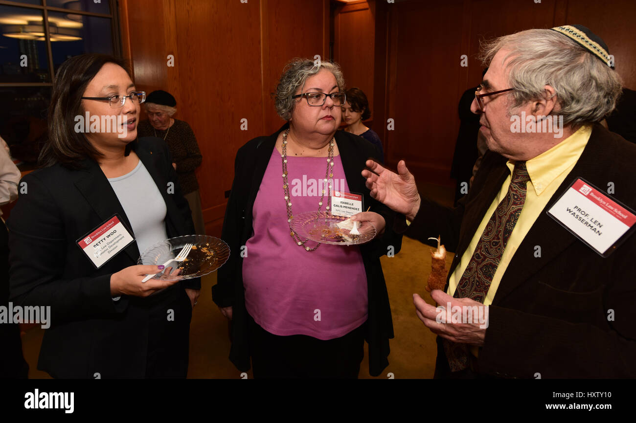 New York City, United States. 29th Mar, 2017. From lt: Betty Woo ...