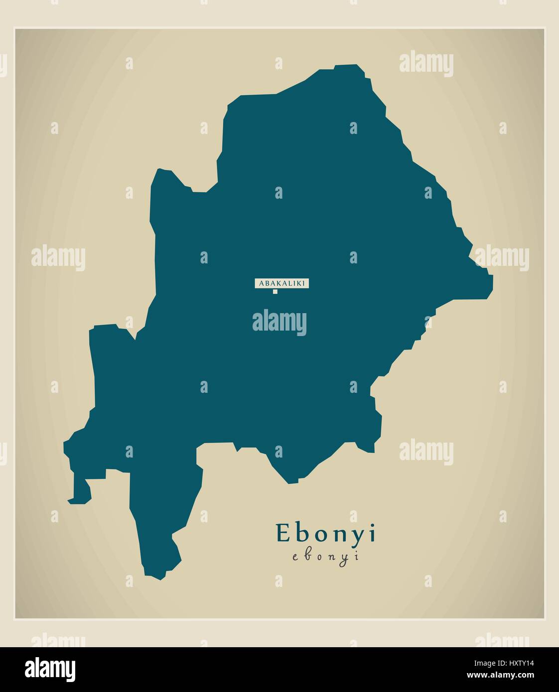 Modern Map - Ebonyi NG Stock Vector Image & Art - Alamy