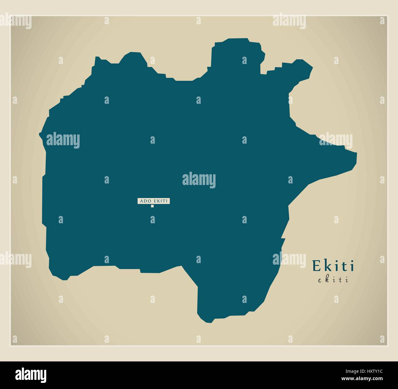 Modern Map - Ekiti NG Stock Vector Image & Art - Alamy