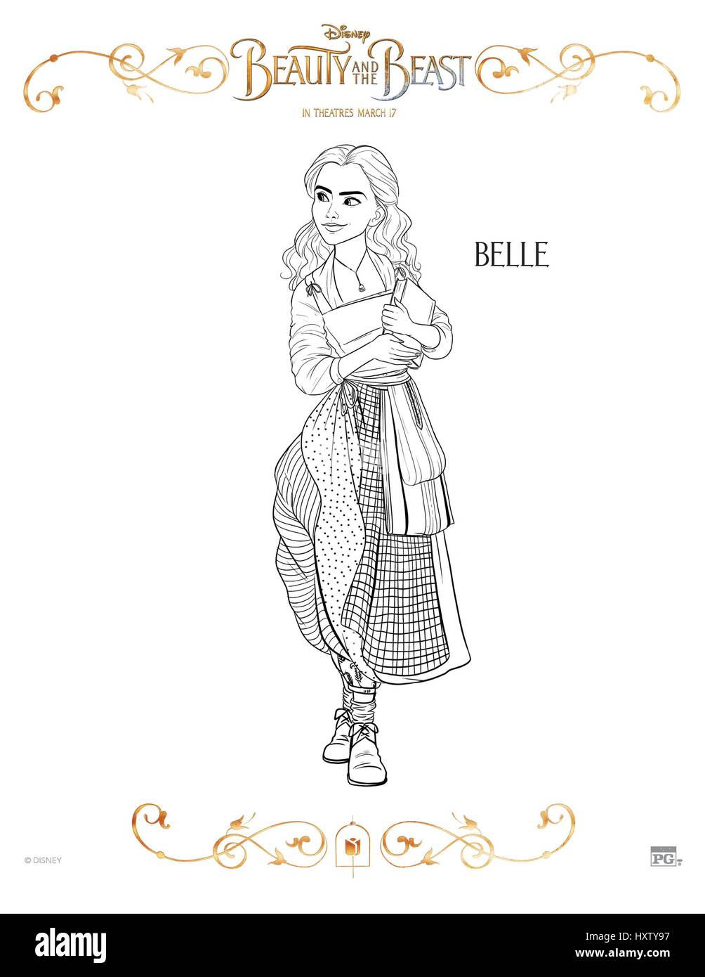 Disney Beauty And The Beast Drawings