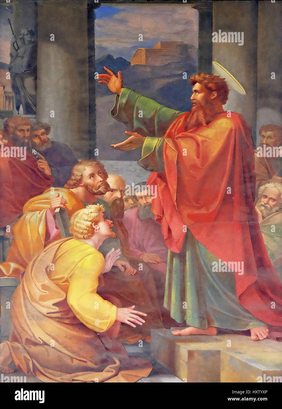 Saint paul preaching hi-res stock photography and images - Alamy