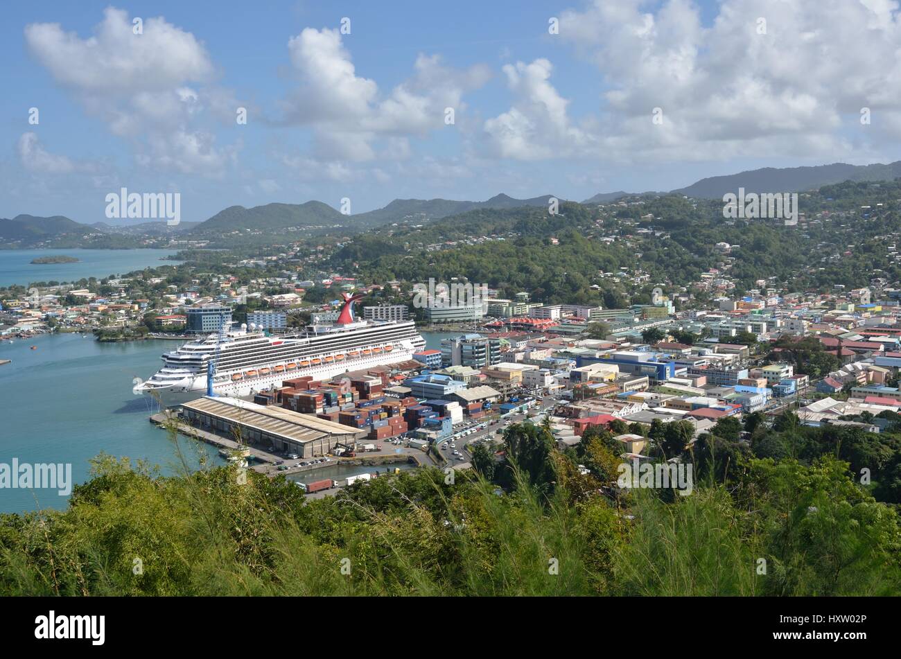 Castries city saint lucia caribbean hi-res stock photography and images ...