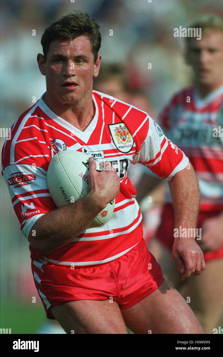 ANDY GOODWAY WIGAN RLFC 23 September 1990 Stock Photo, Royalty Free ...