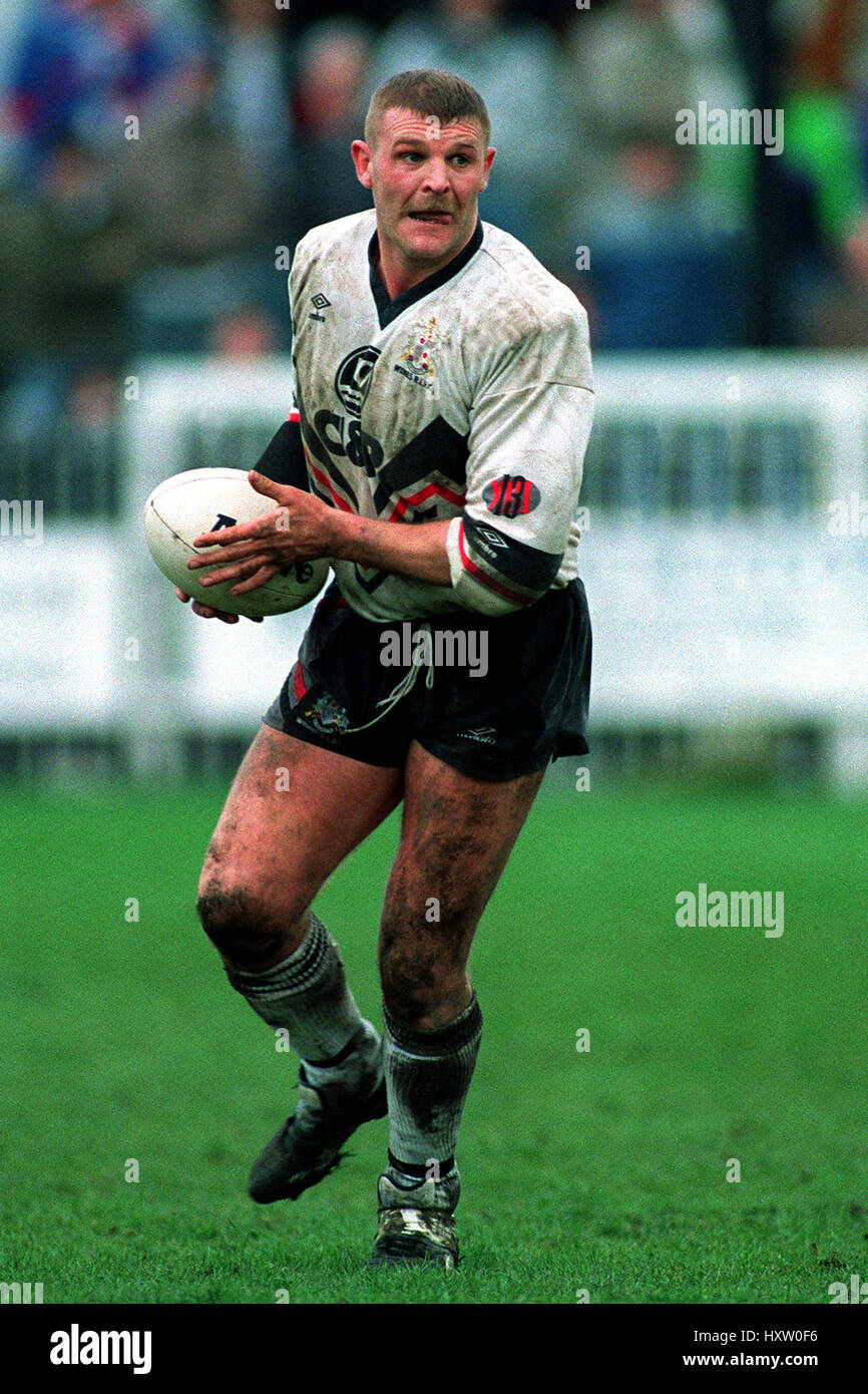 LES HOLLIDAY WIDNES RLFC 02 April 1992 Stock Photo - Alamy