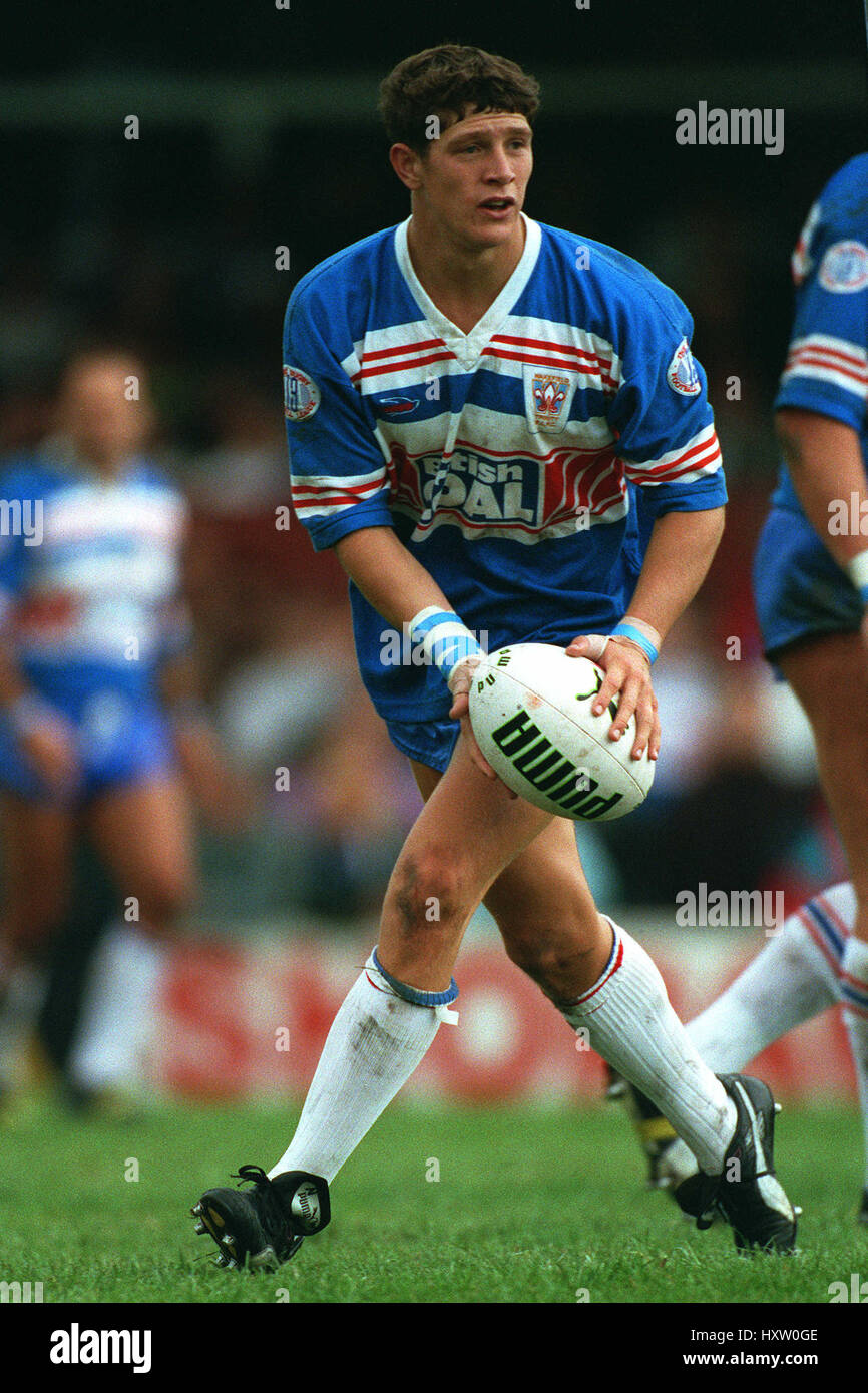 NIGEL WRIGHT WAKEFIELD TRINITY RLFC 02 September 1992 Stock Photo - Alamy