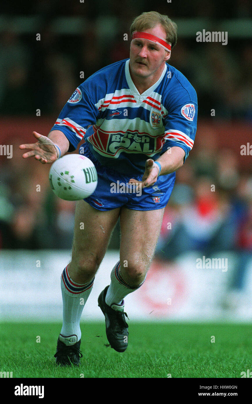 NIGEL BELL WAKEFIELD TRINITY RLFC 02 September 1992 Stock Photo - Alamy