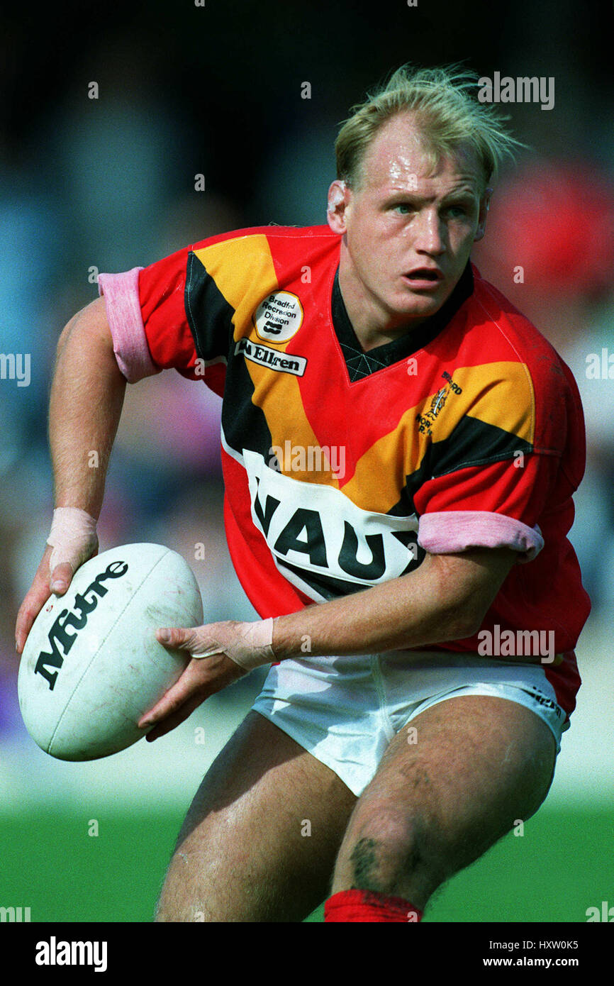 DERYCK FOX BRADFORD NORTHERN RLFC 21 September 1992 Stock Photo - Alamy