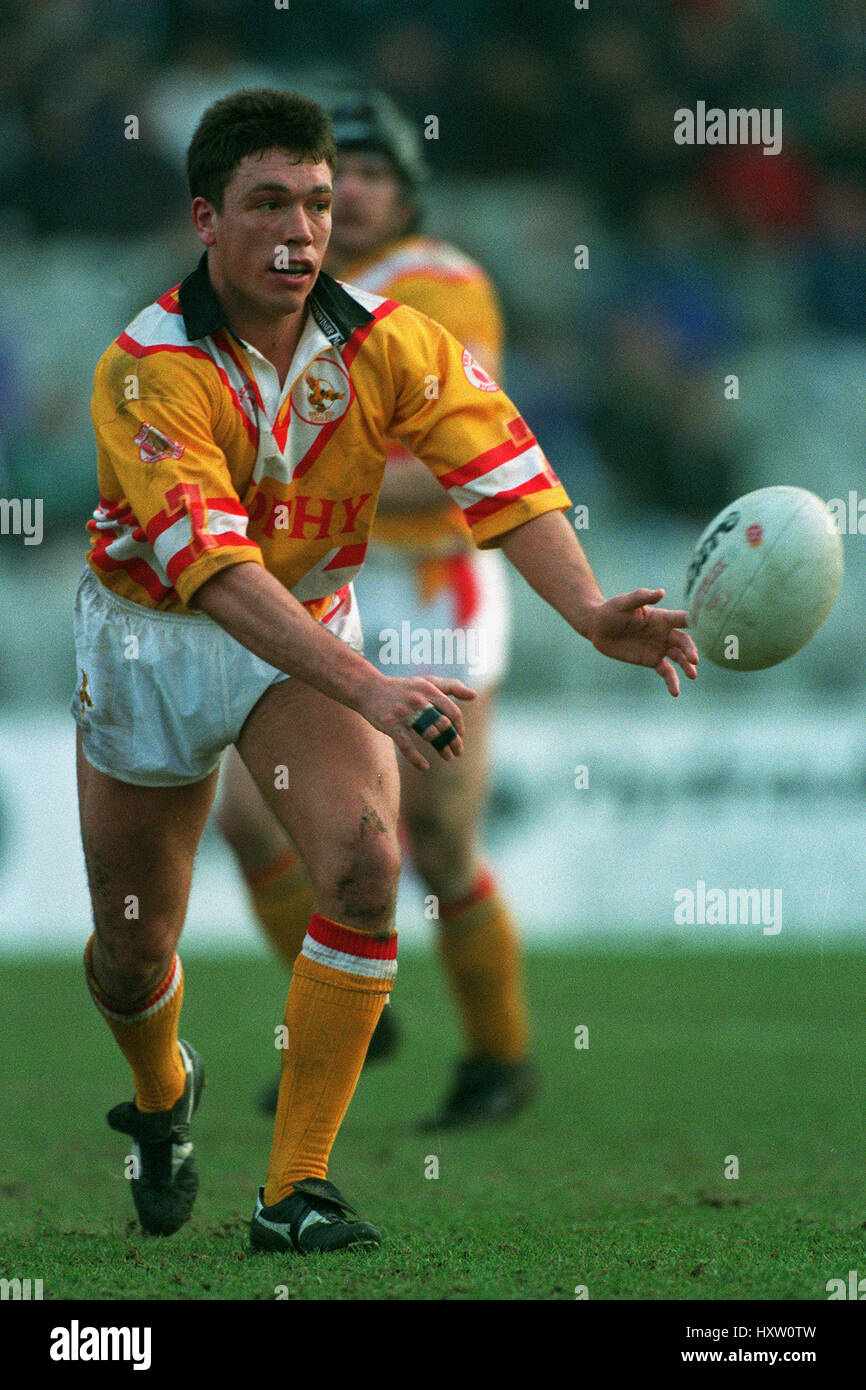 MARK ASTON SHEFFIELD EAGLES RLFC 17 February 1993 Stock Photo - Alamy
