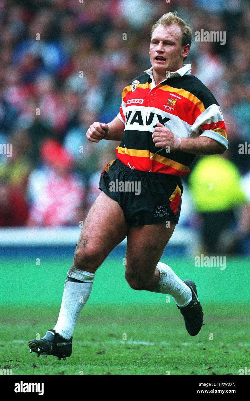 DERYCK FOX BRADFORD NORTHERN RLFC 29 March 1993 Stock Photo - Alamy