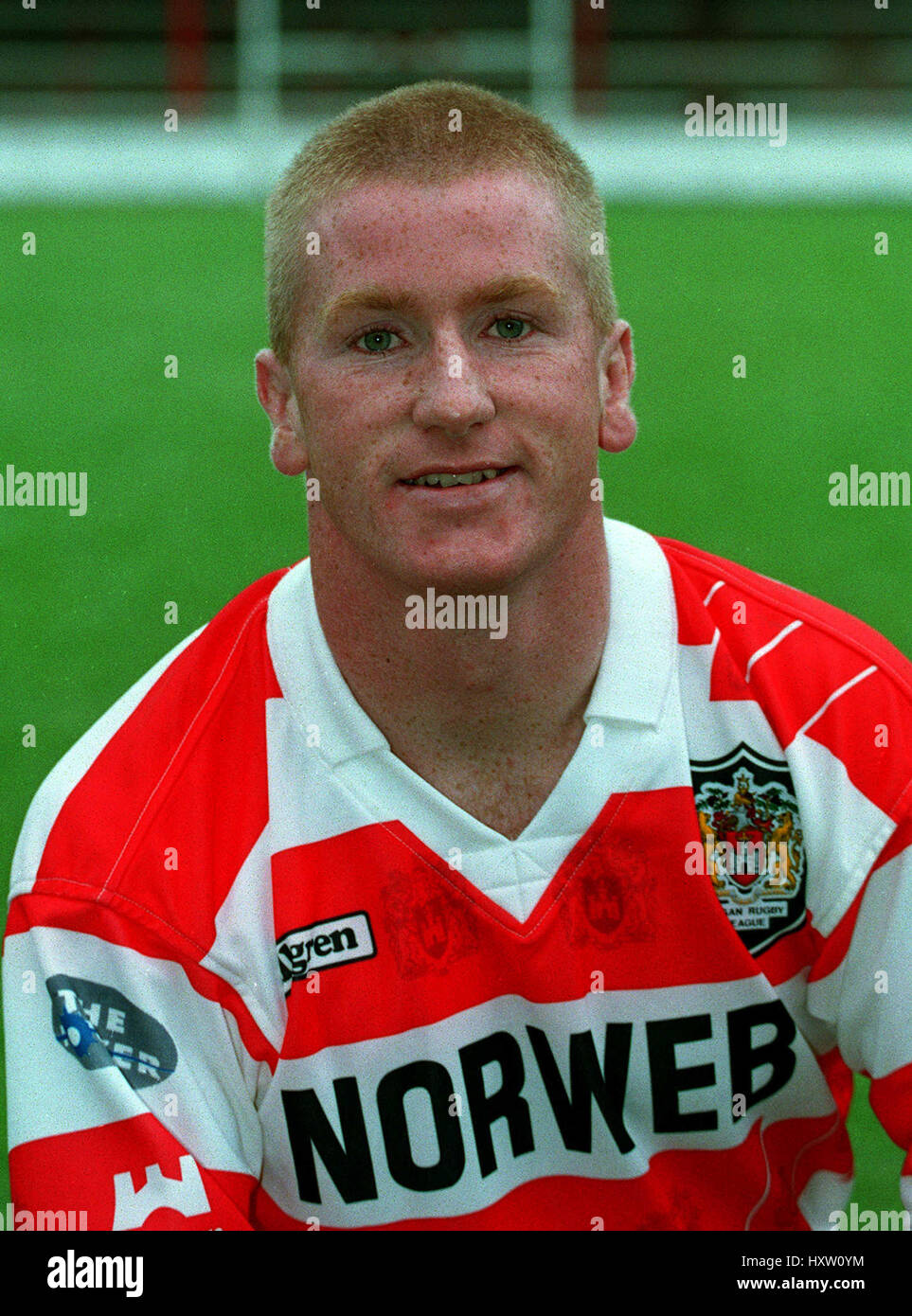 MARTIN CROMPTON WIGAN RLFC 16 August 1993 Stock Photo - Alamy