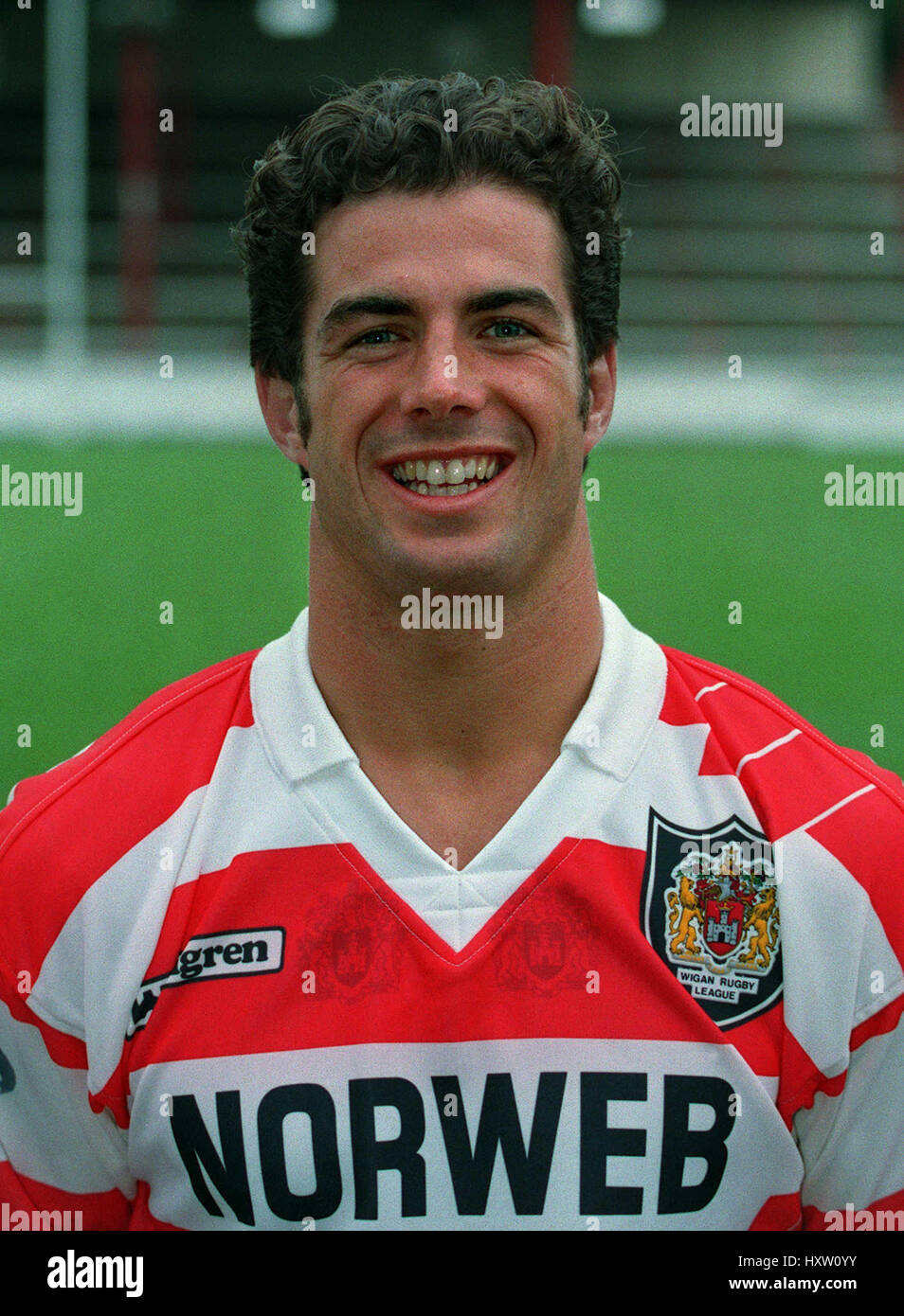 PHIL CLARKE WIGAN RLFC 16 August 1993 Stock Photo - Alamy