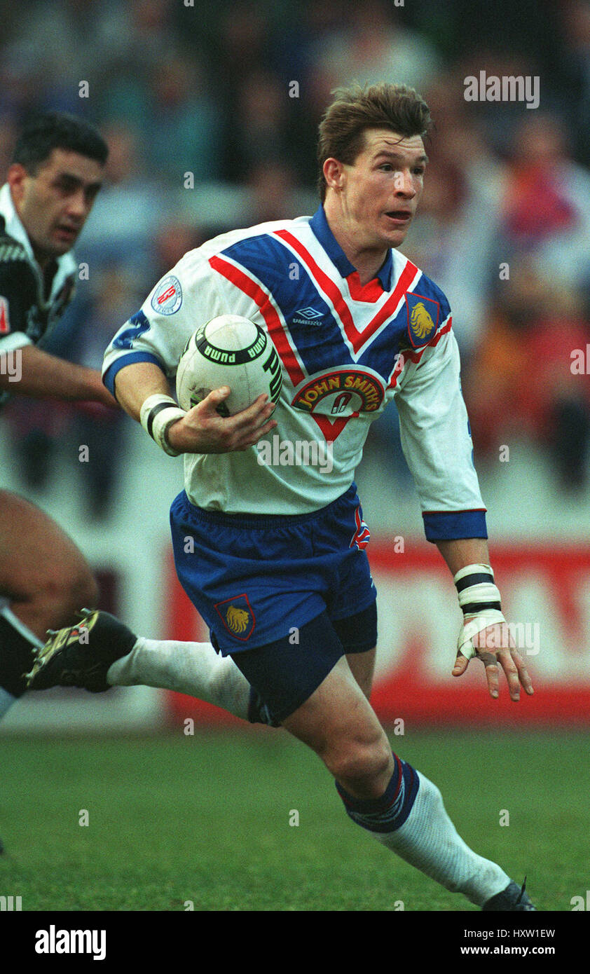 JOHN DEVEREUX GREAT BRITAIN & WIDNES RLFC 02 November 1993 Stock Photo ...