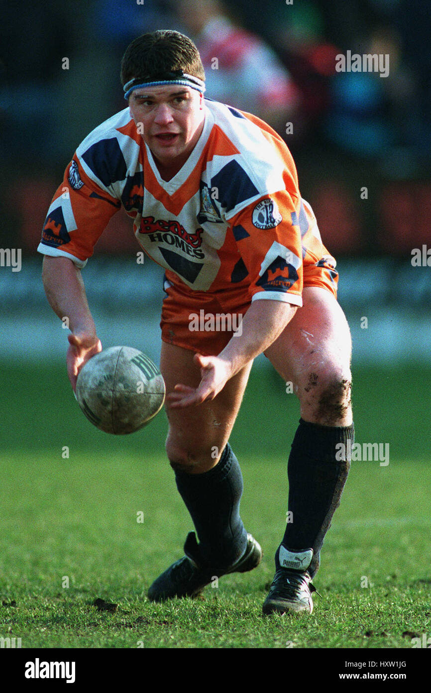 RICHARD GUNN FEATHERSTONE ROVERS RLFC 25 February 1994 Stock Photo - Alamy