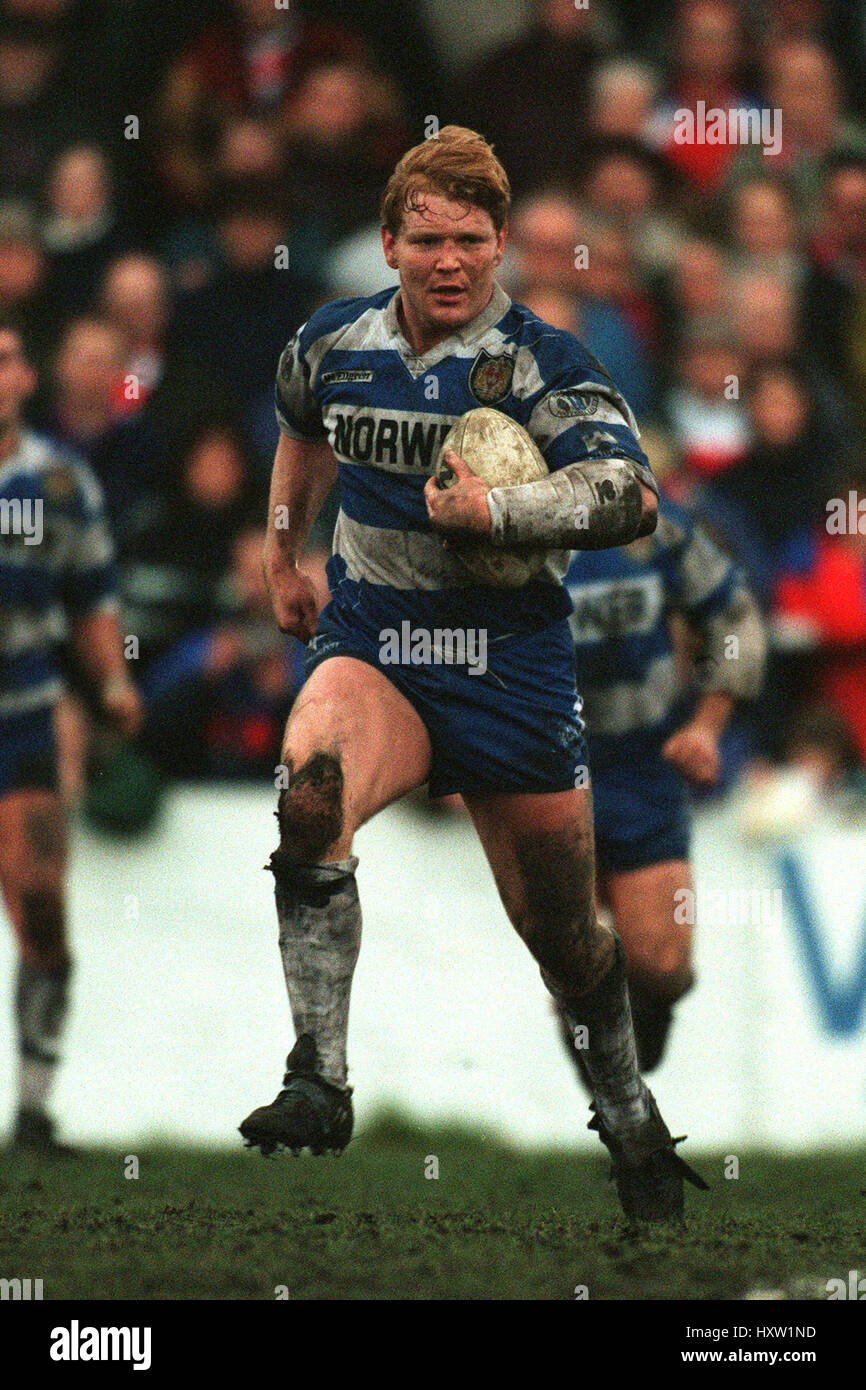 ANDY PLATT WIGAN RLFC 14 March 1994 Stock Photo - Alamy