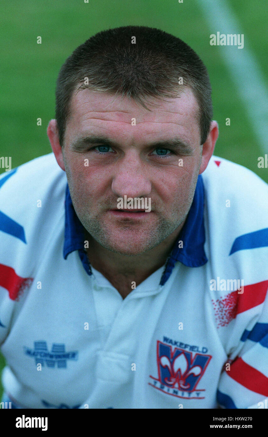MARK SHEALS WAKEFIELD TRINITY RLFC 24 August 1994 Stock Photo - Alamy
