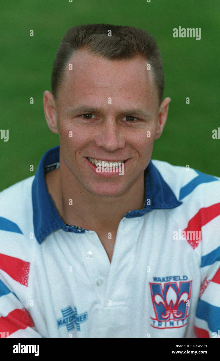 AARON WHITTAKER WAKEFIELD TRINITY RLFC 24 August 1994 Stock Photo - Alamy