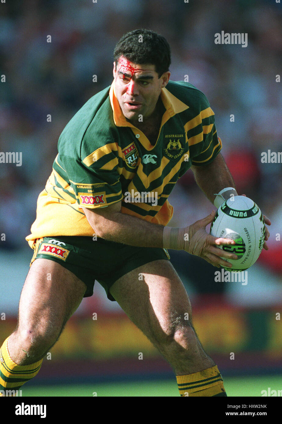 AUSTRALIAN CAPTAIN MANINGA GETS CUT AT START OF WIGAN MAT 08 October ...