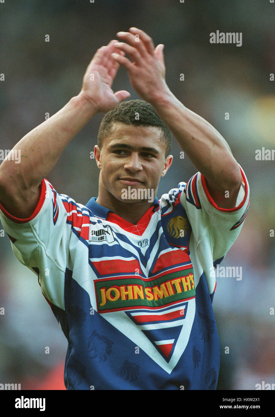 JASON ROBINSON GREAT BRITAIN & WIGAN RLFC 24 October 1994 Stock Photo ...