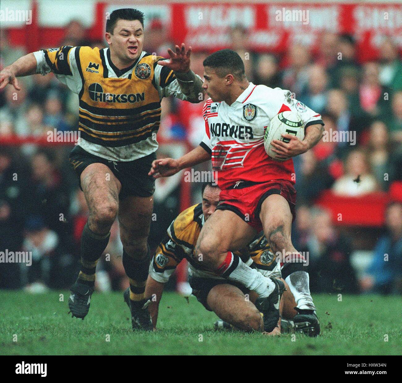 JASON ROBINSON & TONY KEMP WIGAN V CASTLEFORD RL 24 January 1995 Stock ...