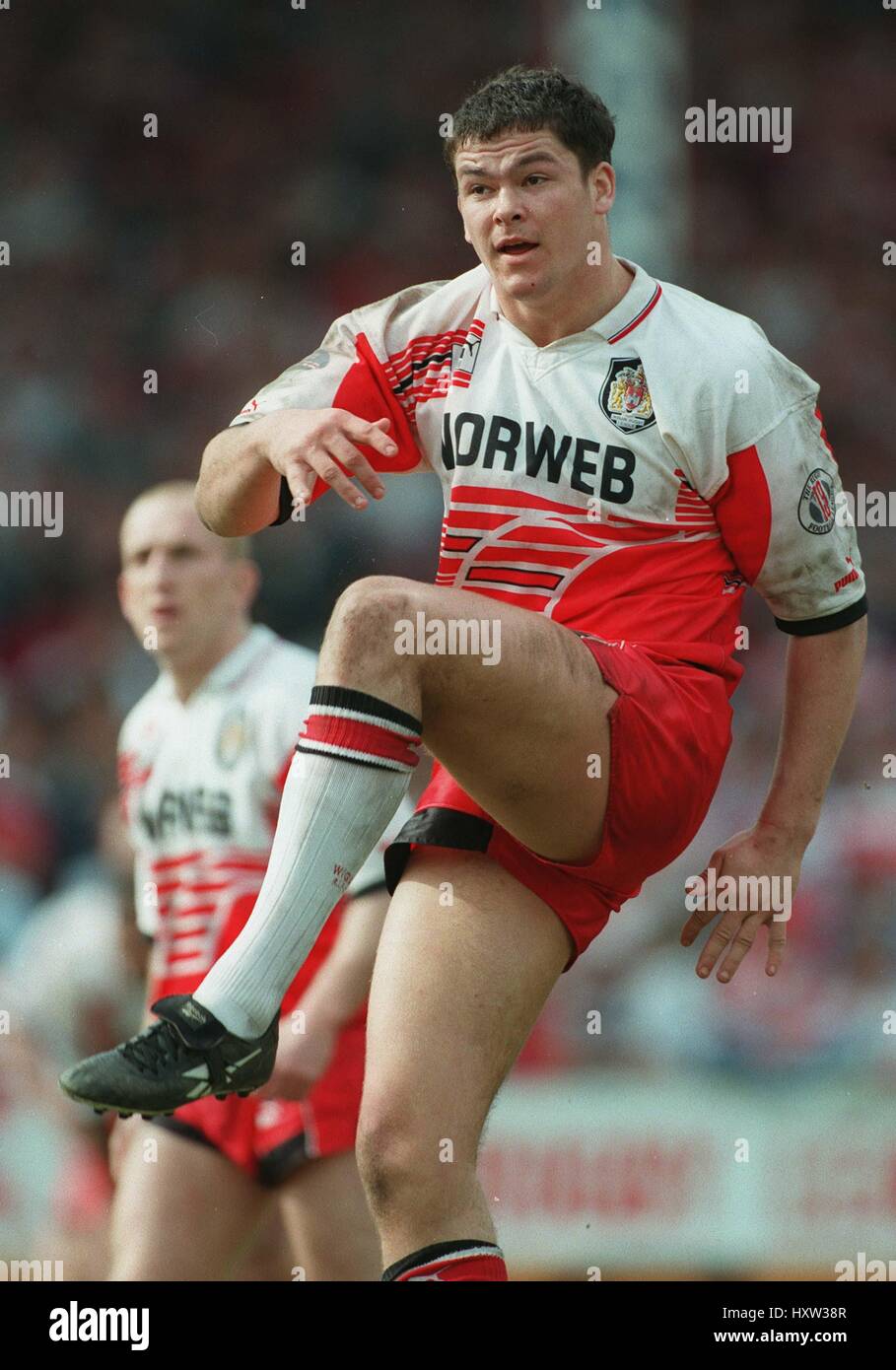 ANDREW FARRELL WIGAN RLFC 18 April 1995 Stock Photo - Alamy