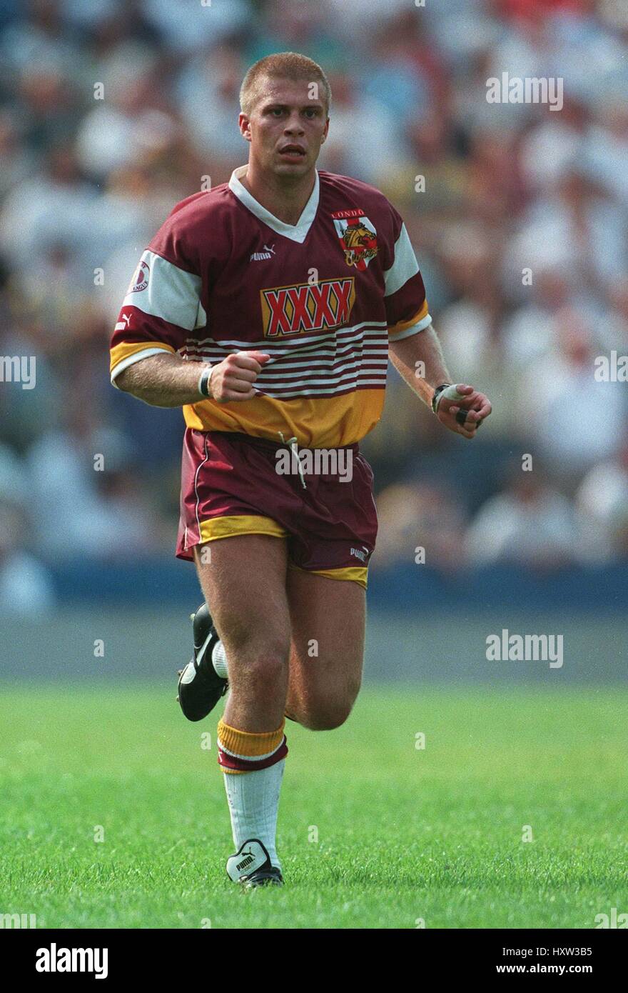 PAUL STEVENS LONDON BRONCOS RLFC 23 August 1995 Stock Photo - Alamy