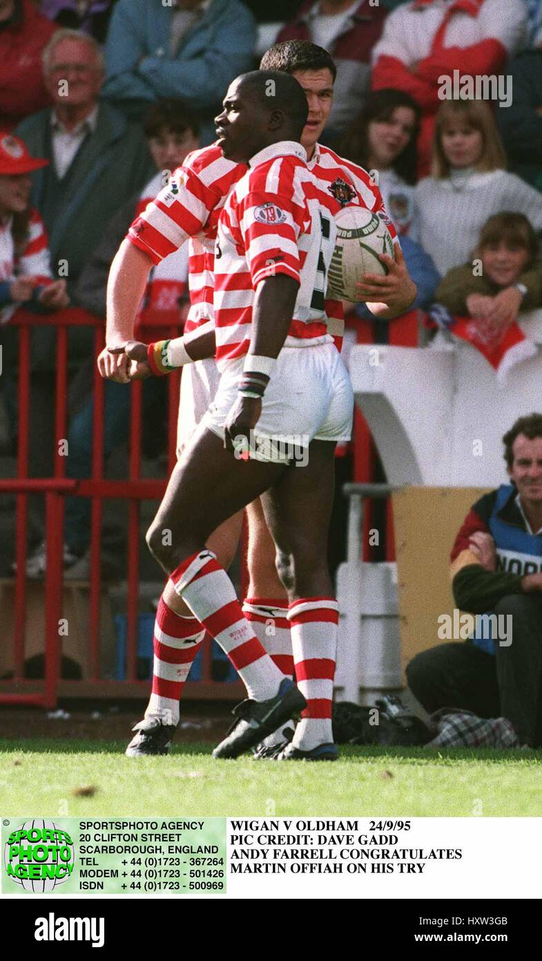 Martin offiah wigan hi-res stock photography and images - Alamy