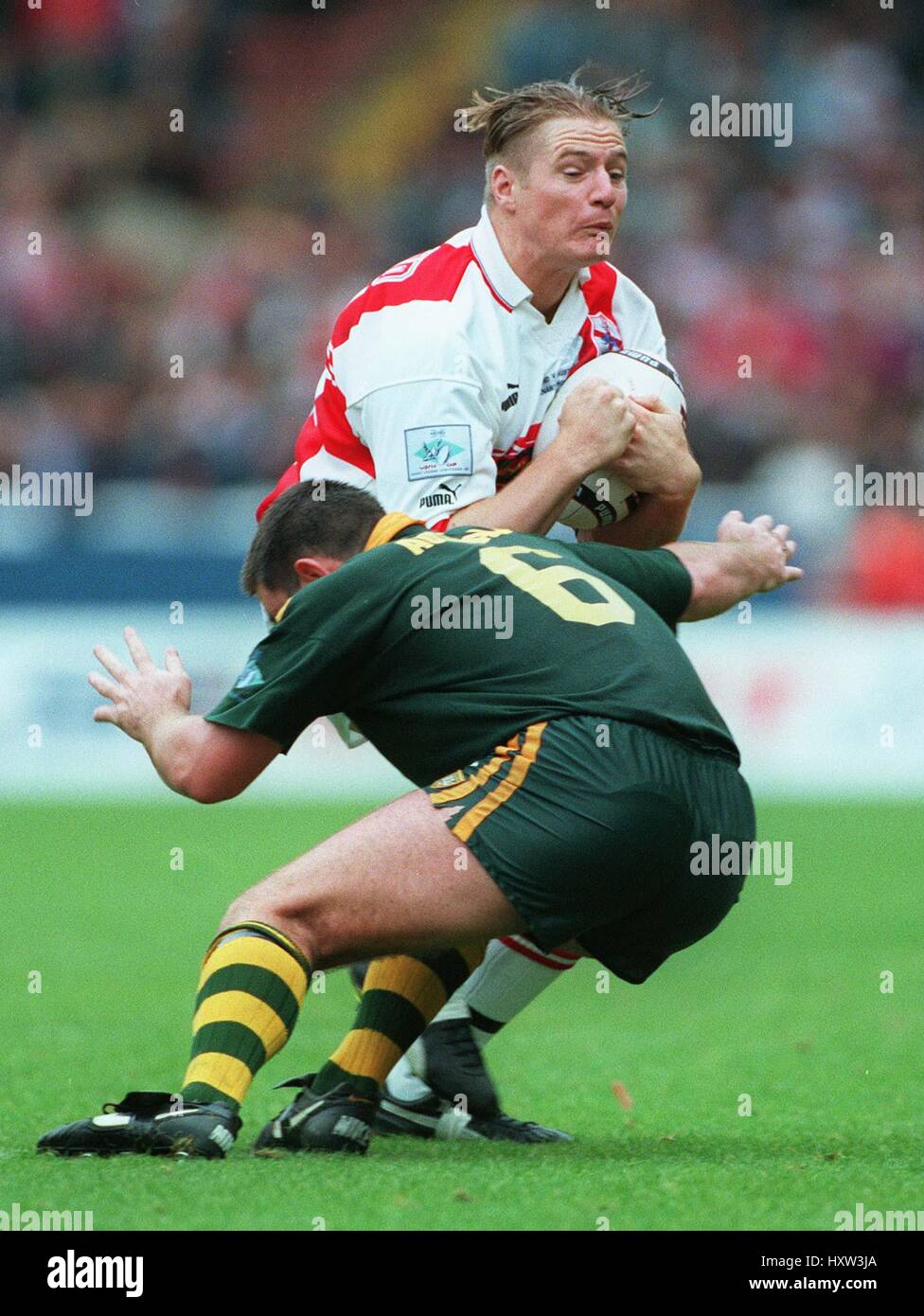 SIMON HOUGHTON & BRAD FITTLER ENGLAND V AUSTRALIA AT WEMBLEY 09 October ...