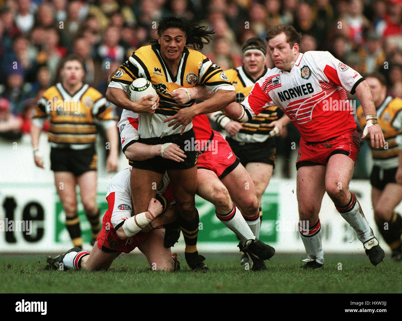 NIKAU COWIE & O'CONNOR WIGAN V CASTLEFORD RL 27 February 1995 Stock ...