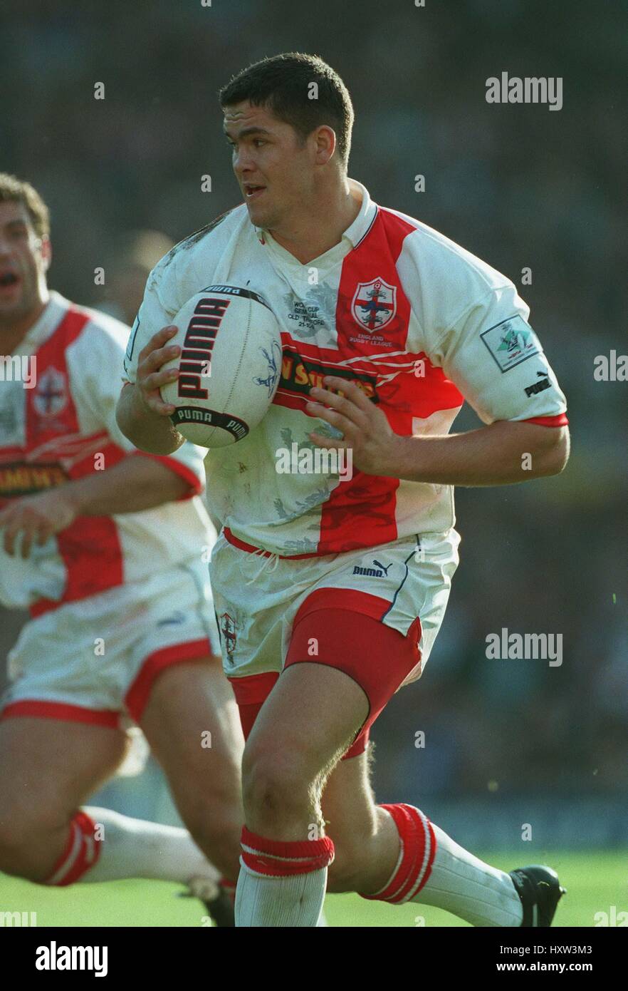 ANDREW FARRELL ENGLAND & WIGAN RLFC 23 October 1995 Stock Photo - Alamy