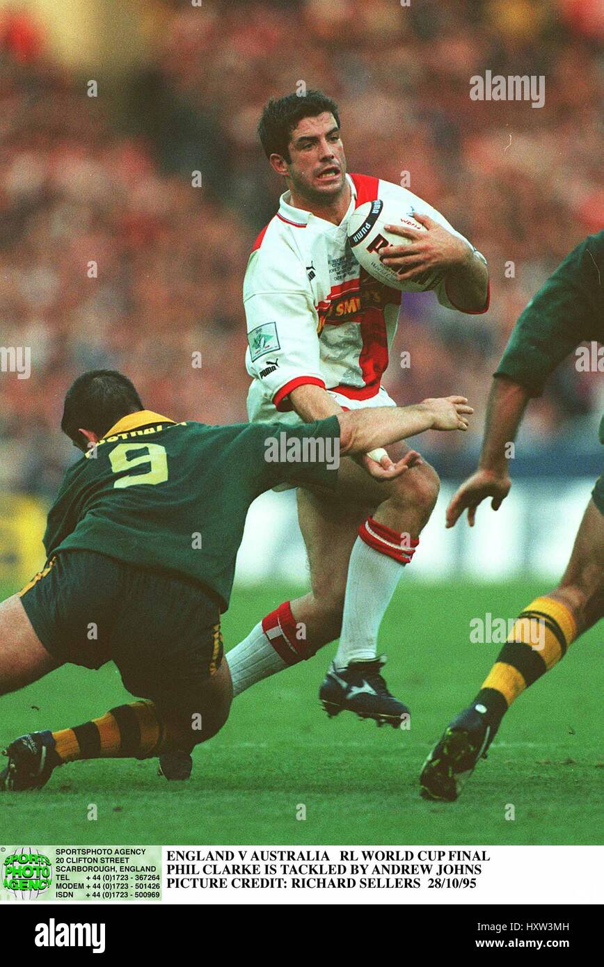 PHIL CLARKE & ANDREW JOHNS ENGLAND V AUSTRALIA 29 October 1995 Stock ...