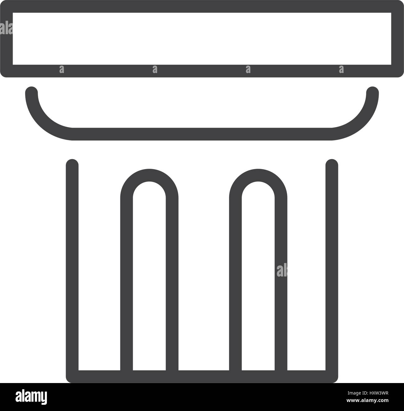 Ancient columns line icon Stock Vector Image & Art - Alamy