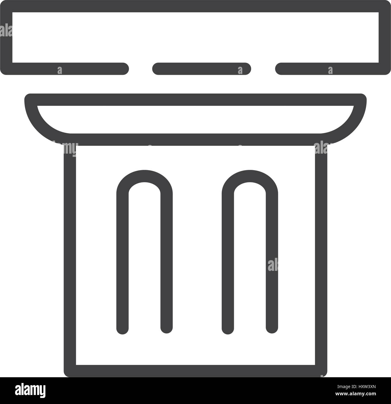 Ancient columns icon dotted Stock Vector Image & Art - Alamy