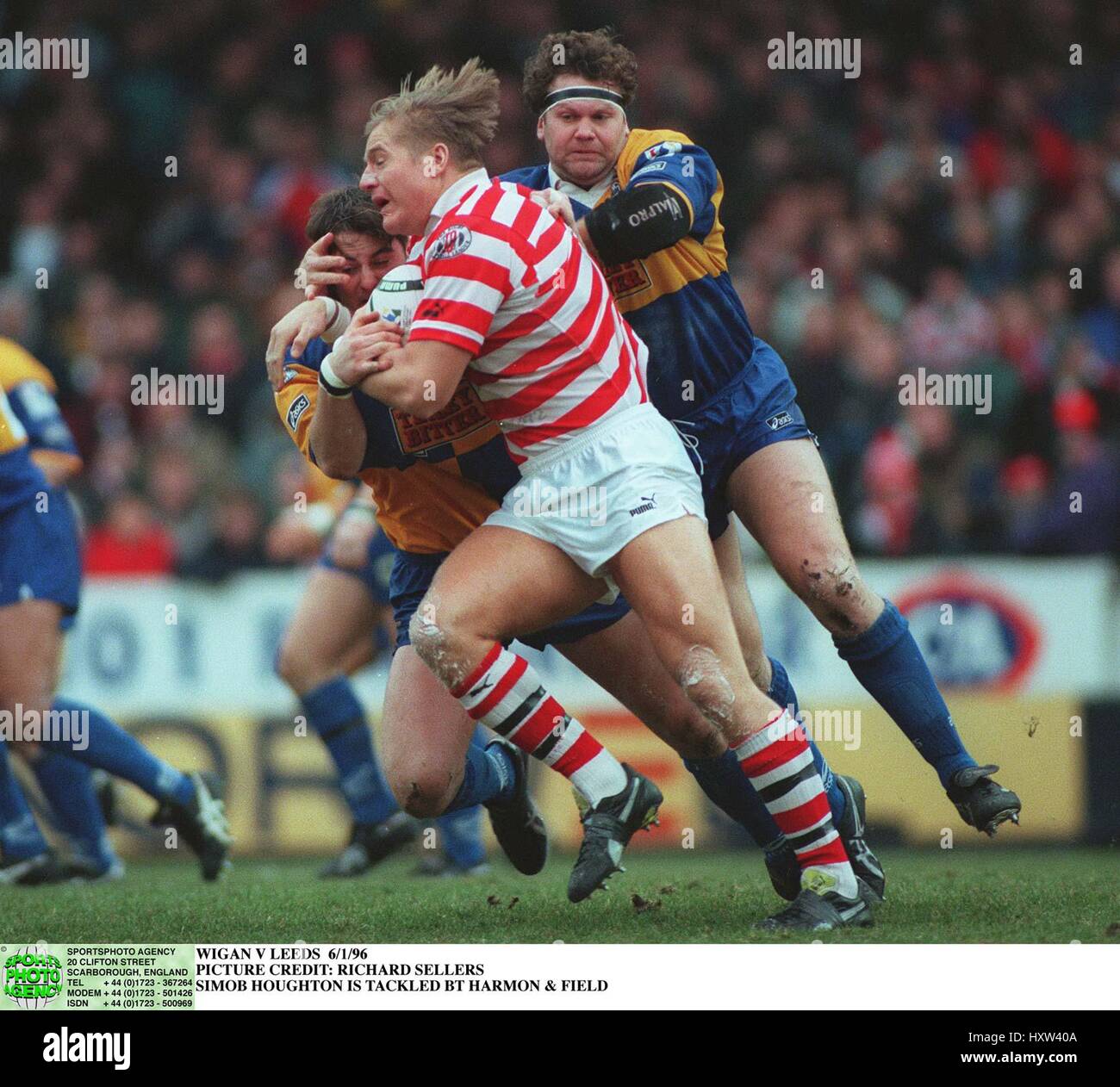 SIMON HAUGHTON HARMON & FIELD WIGAN BEAT LEEDS IN REGAL-SEMI 06 January ...