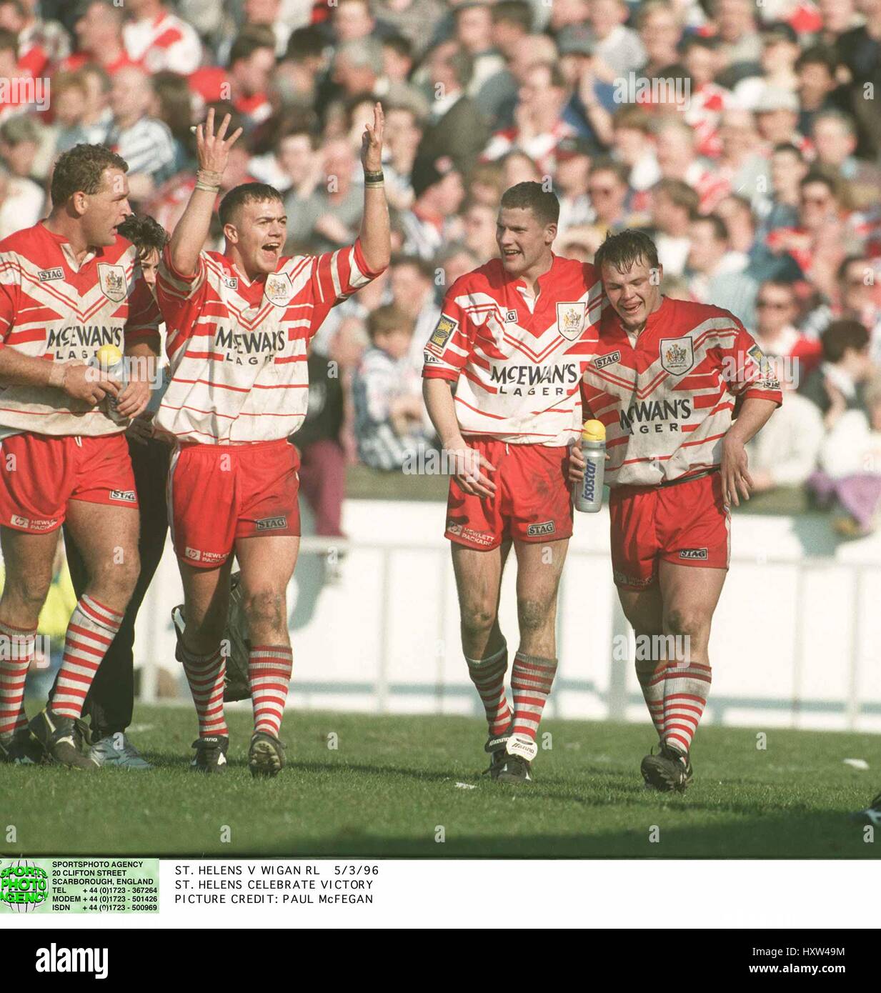 Wigan rugby players hi-res stock photography and images - Alamy