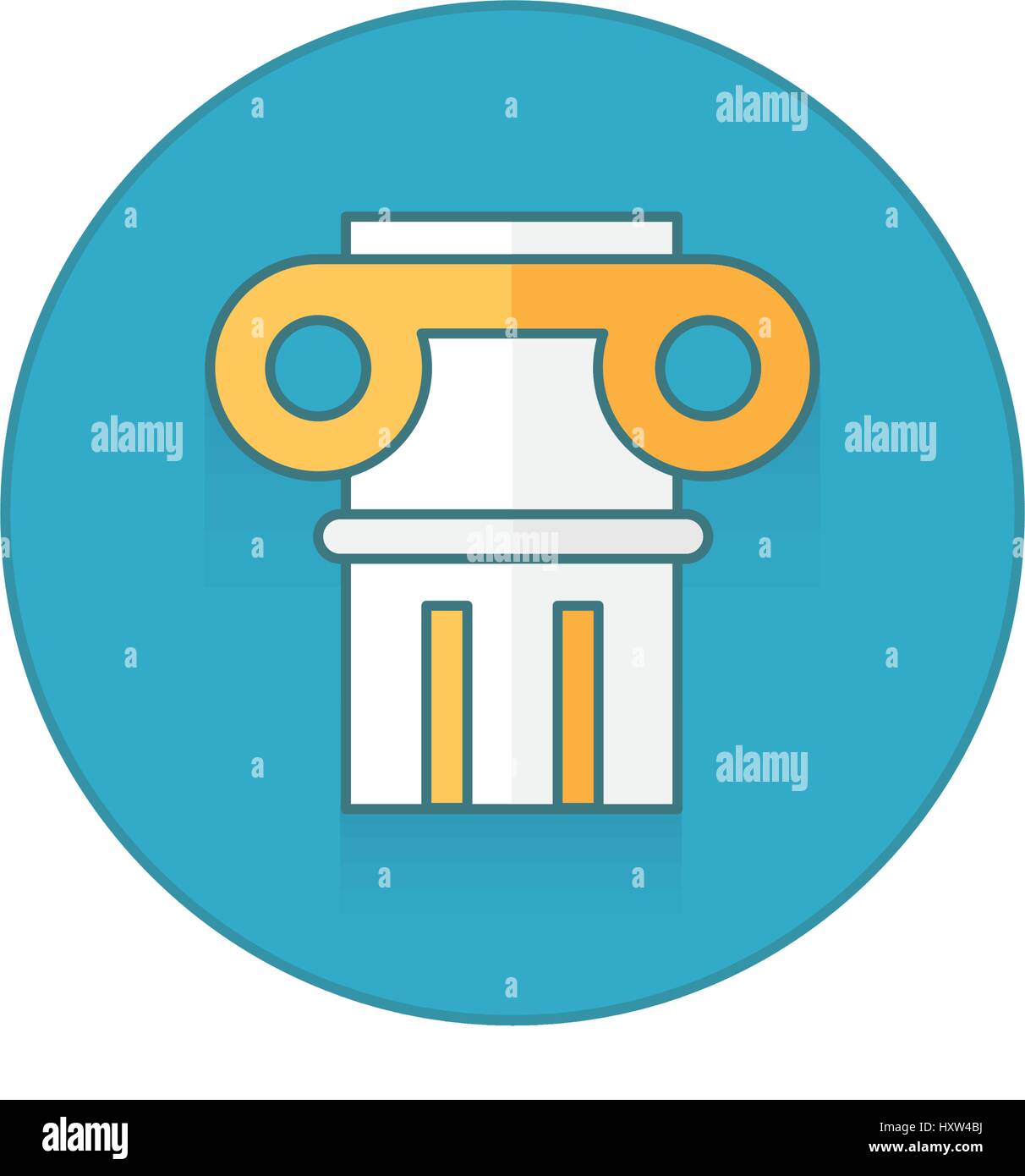 Ancient columns icon button Stock Vector Image & Art - Alamy