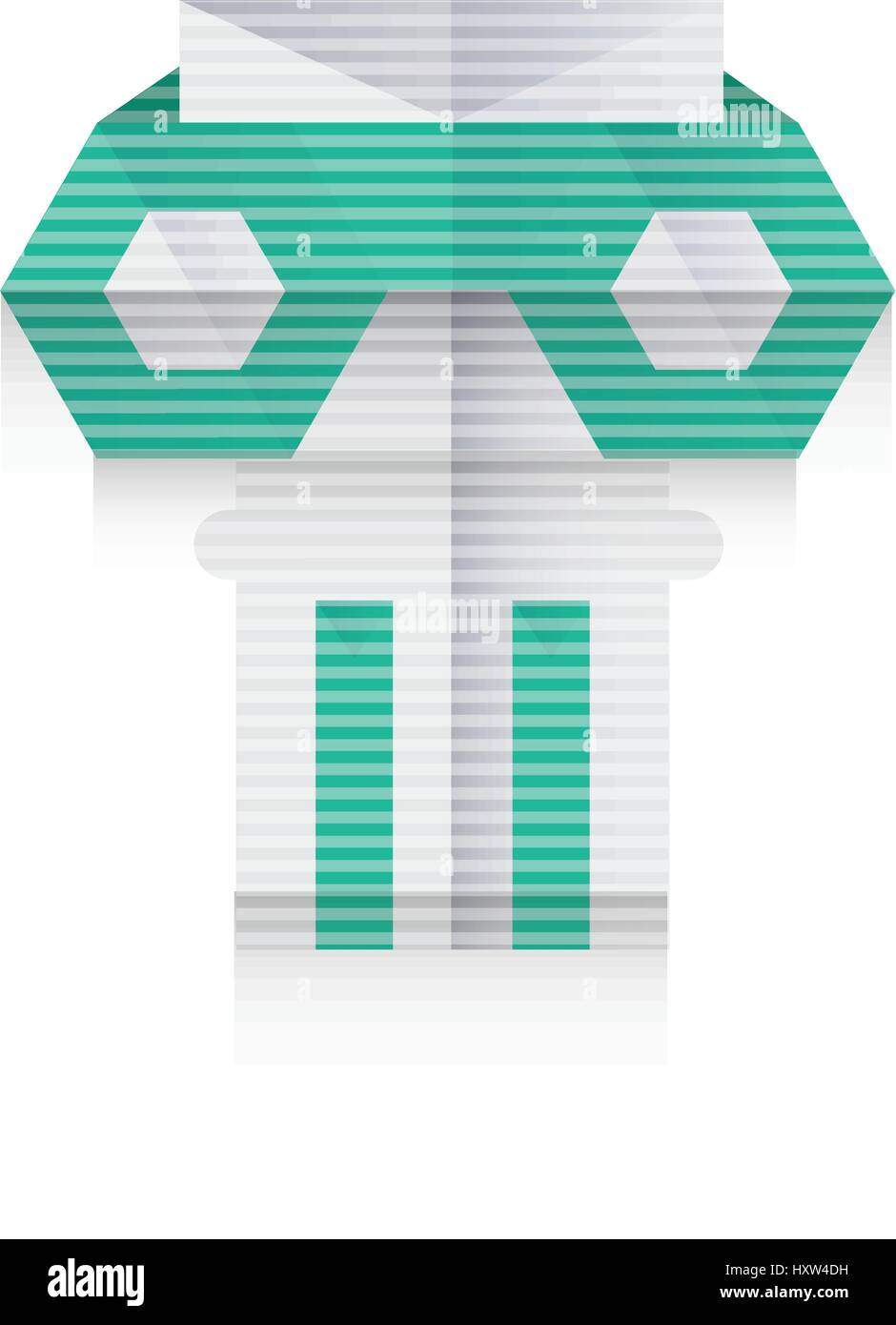 Ancient columns icon origami Stock Vector Image & Art - Alamy