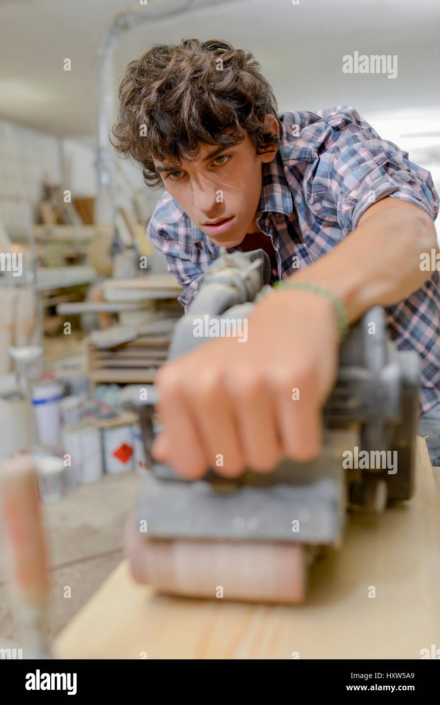 Using a sander hi-res stock photography and images - Alamy